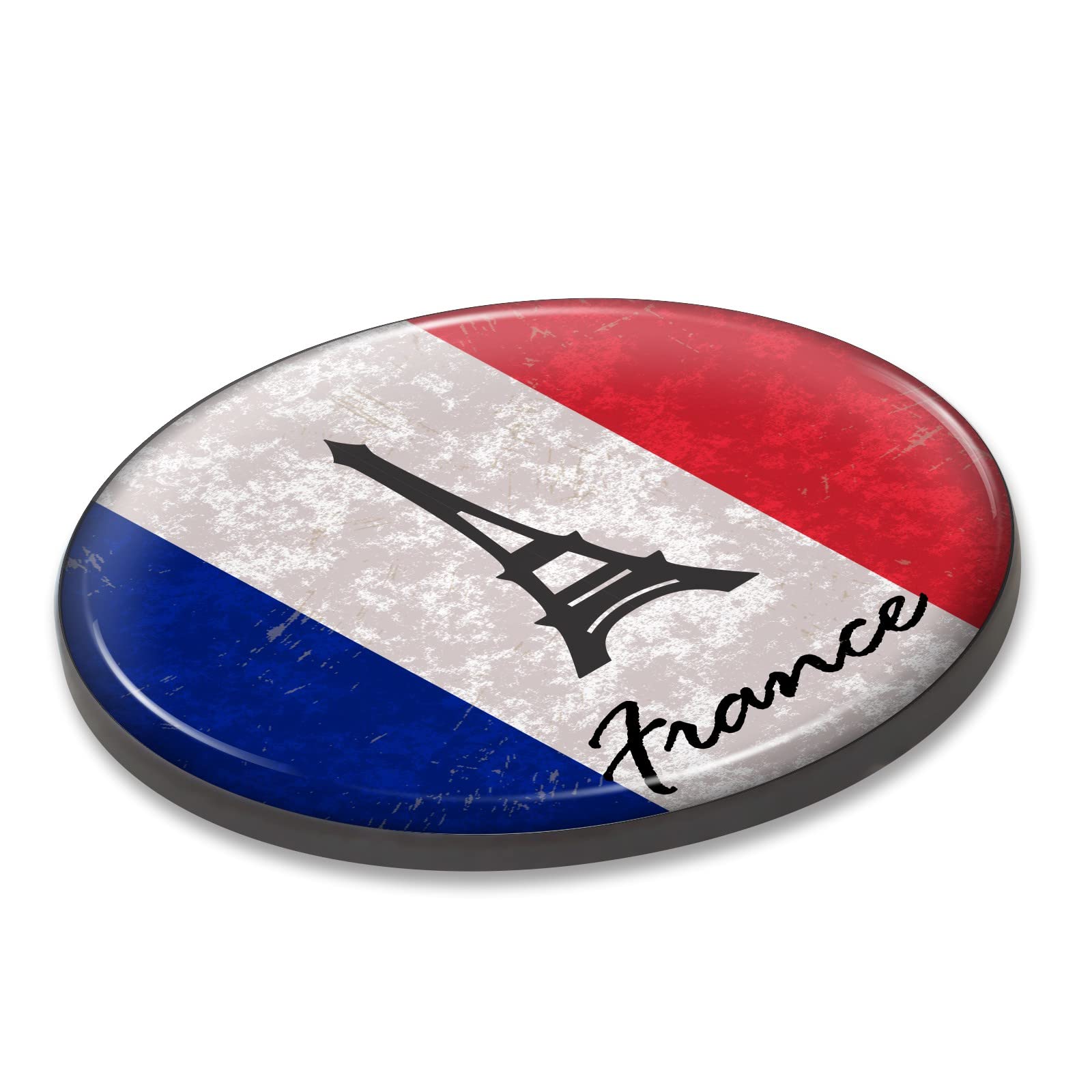 France Flag and Eiffel Tower Magnet