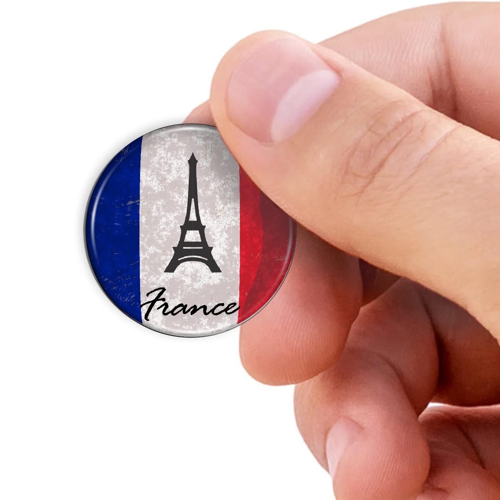 France Flag and Eiffel Tower Magnet
