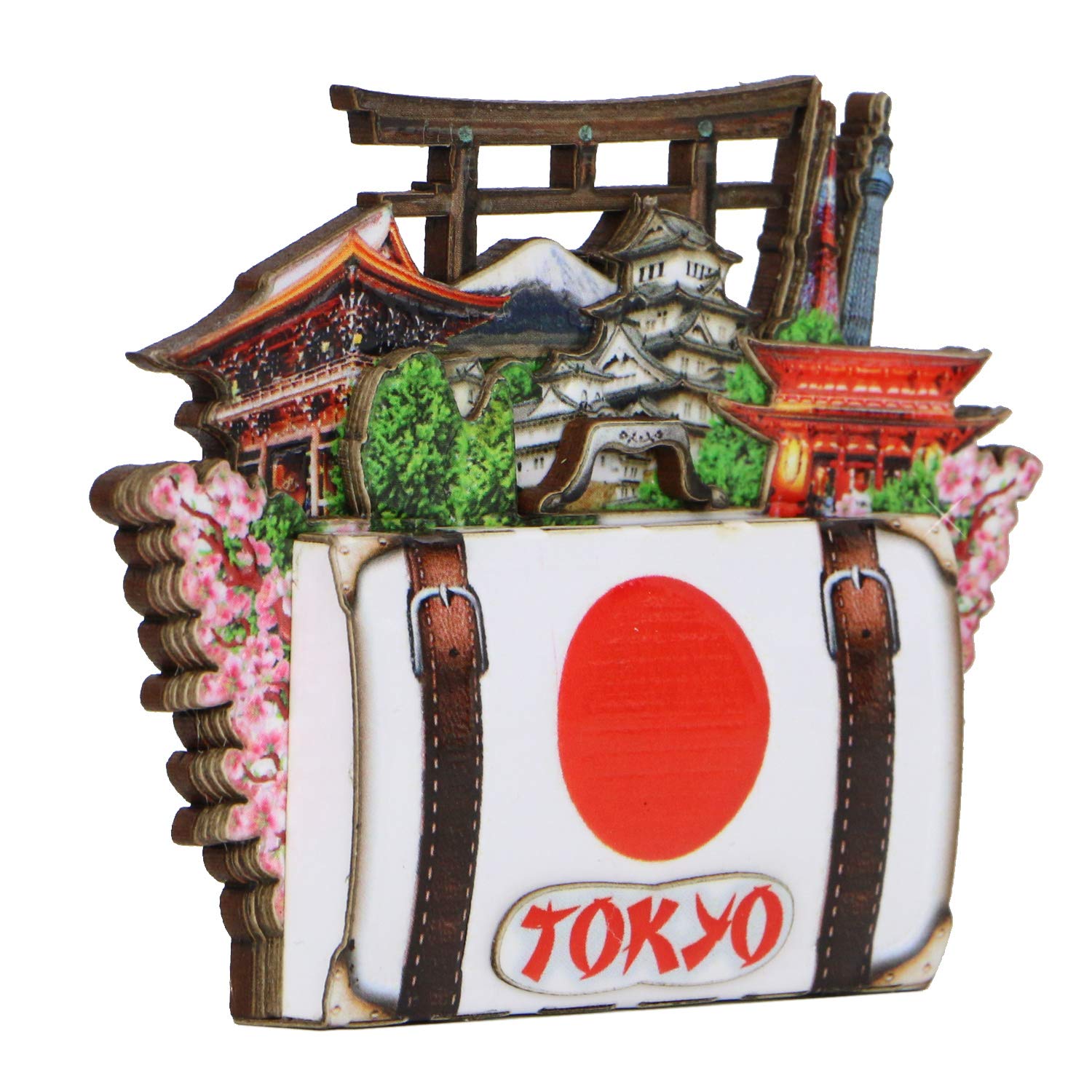3D Tokyo Magnet Wooden