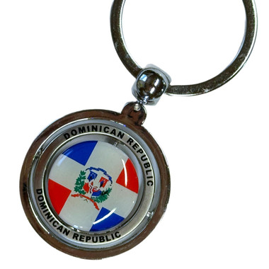 Dominican Republic Spin Key Chain