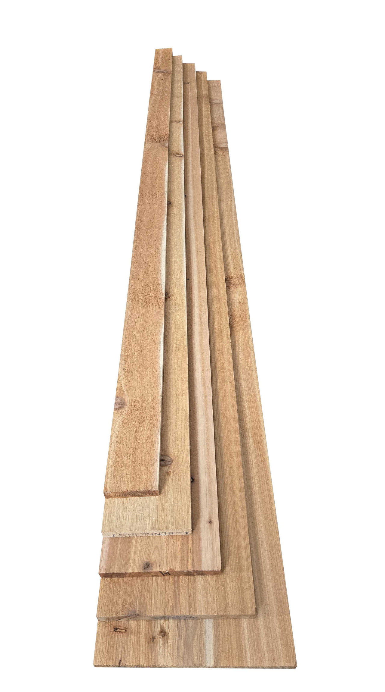 WR Cedar boards, Select Grade, S1S2E, 1" thick - Total Wood Store