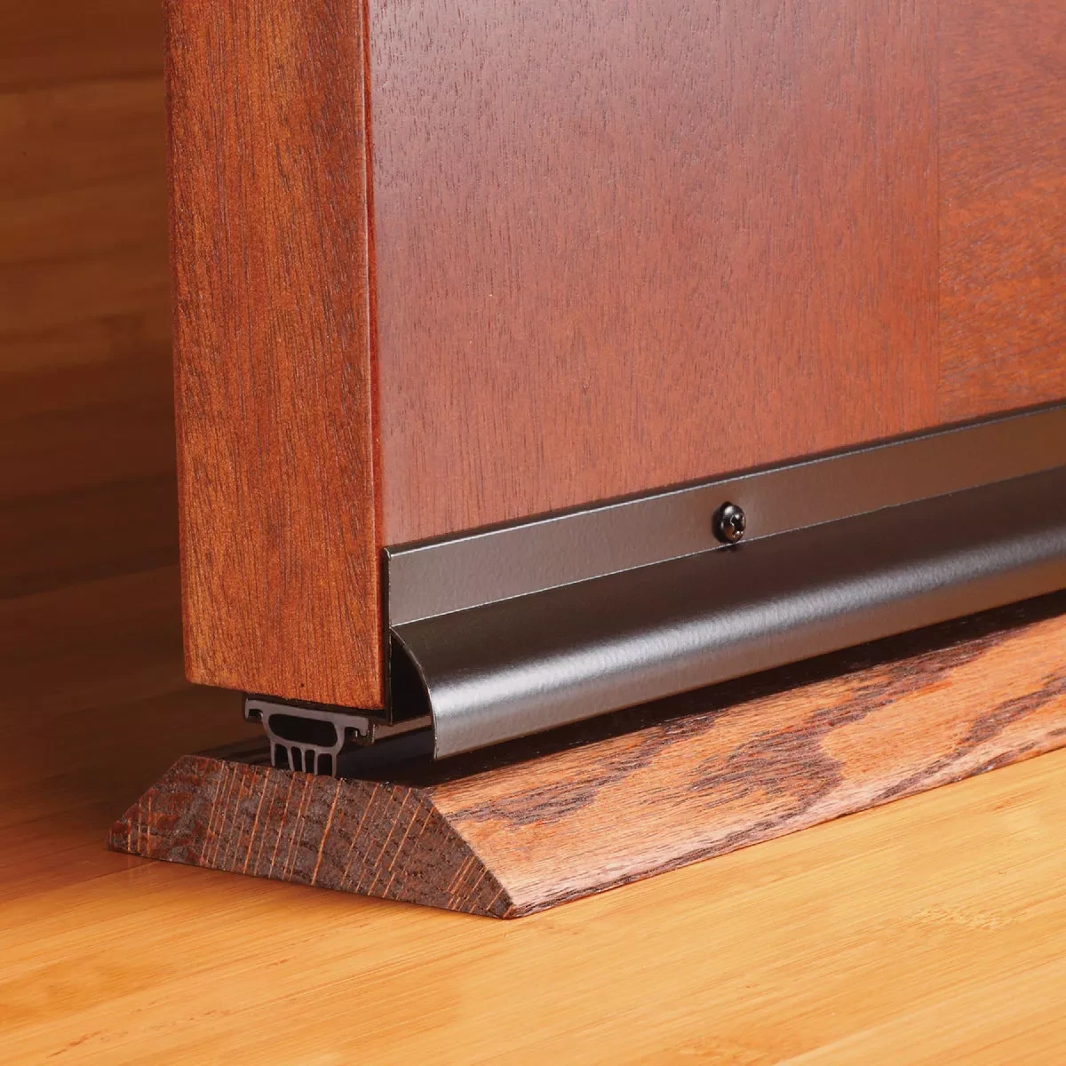 L-Shaped Under Door Seal in Bronze, Aluminum and White - Total Wood Store
