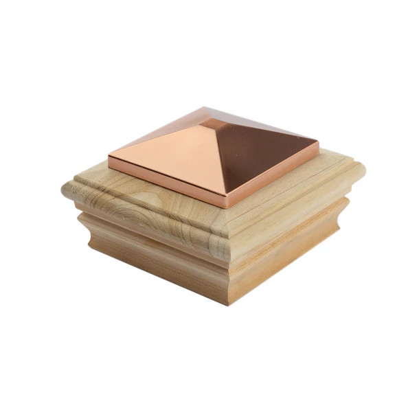 Newport Copper High Top Post Cap - Total Wood Store