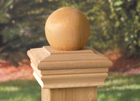 Newport Ball Post Cap - Total Wood Store