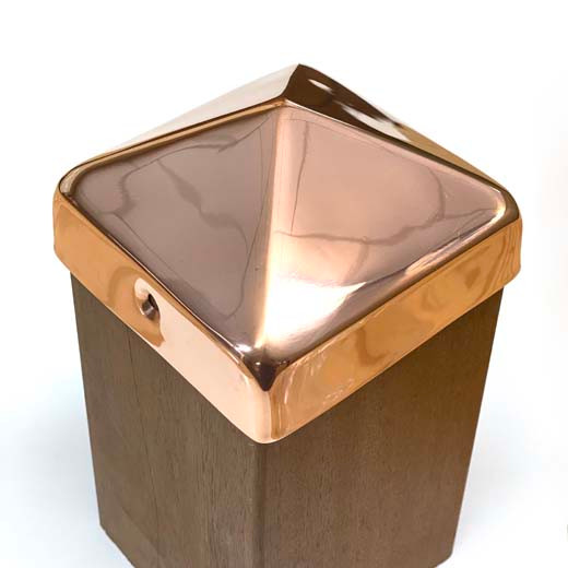 Heavy Duty Copper Pyramid Post Caps - Total Wood Store