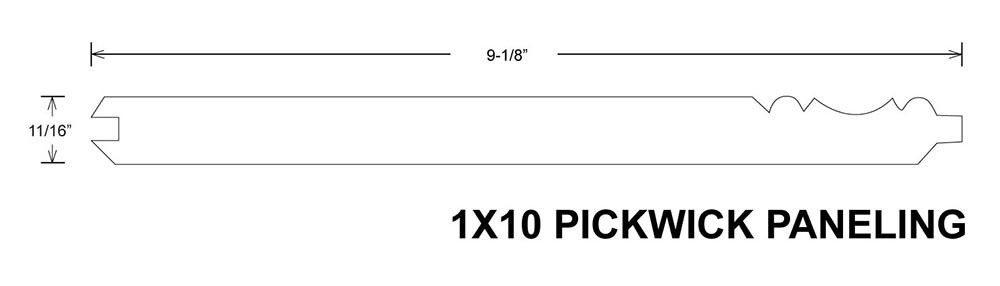 Pickwick Knotty White Pine Paneling by the board