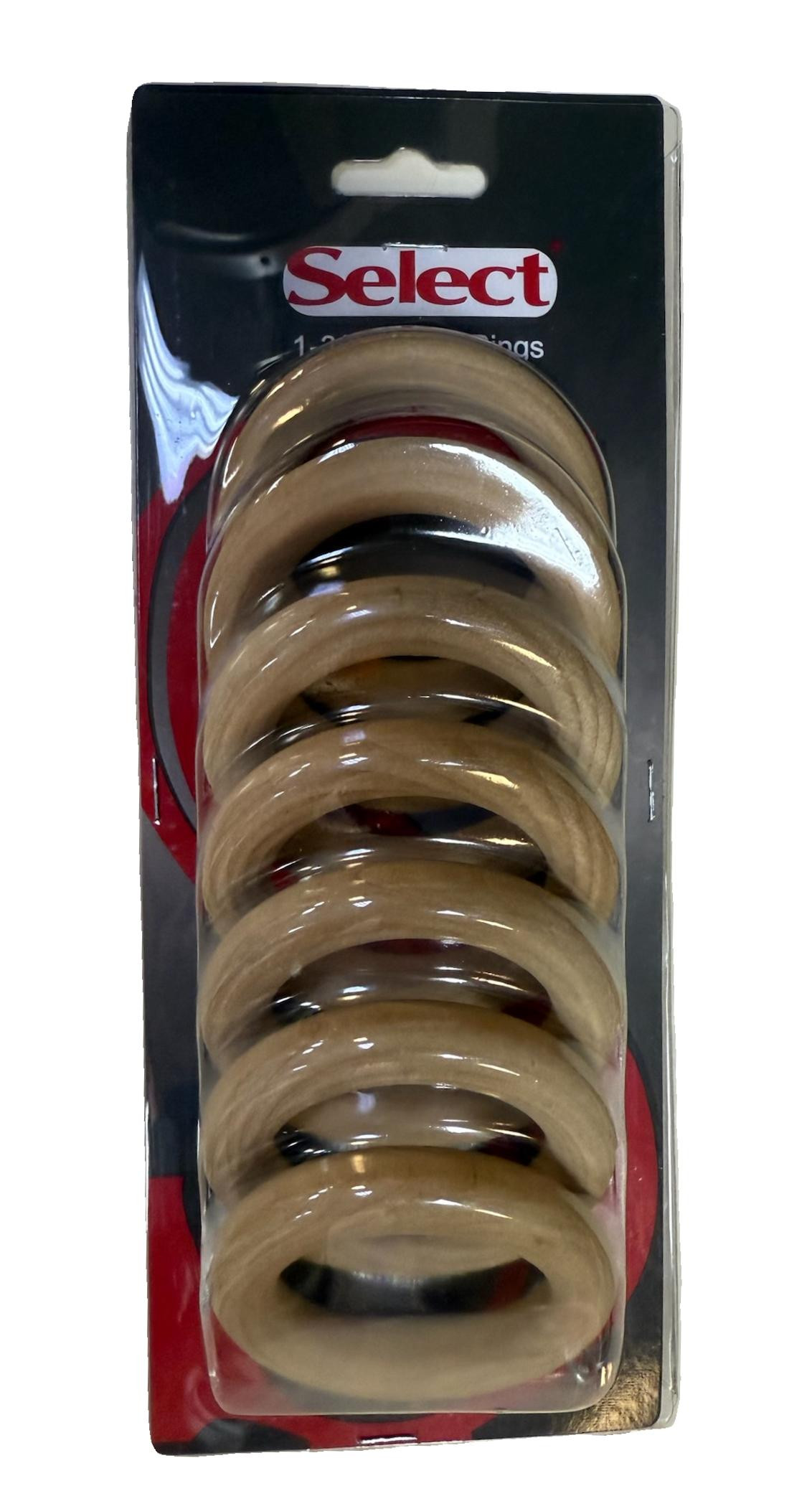 Unfinished Wooden Drapery Rings - Total Wood Store