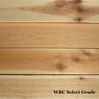 WR Cedar boards, Select Grade, S1S2E, 1" thick - Total Wood Store
