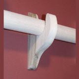 Hardwood Drapery Bracket for a 1-1/2" to 1-3/4" Rod