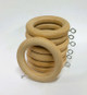 Unfinished Wooden Drapery Rings - Total Wood Store