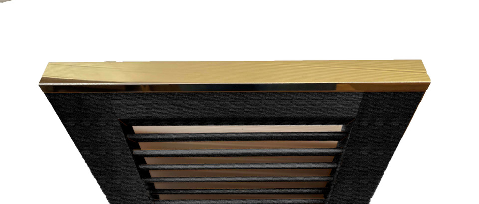 Bronze and Brass Shutter Caps / Pair - Total Wood Store