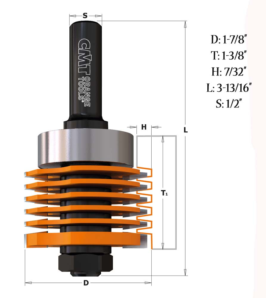 CMT Professional Finger Joint Router - Total Wood Store