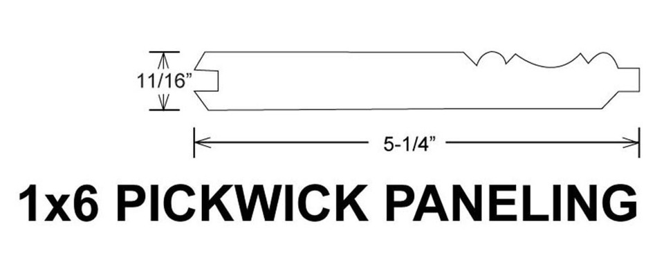 Pickwick Knotty White Pine Paneling by the board