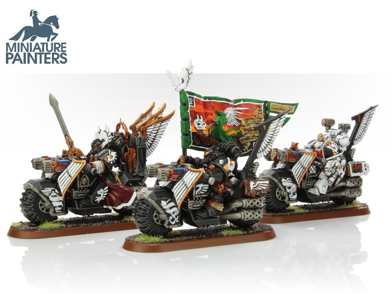 DARK ANGELS RAVENWING COMMAND SQUAD - MINIATURE PAINTERS