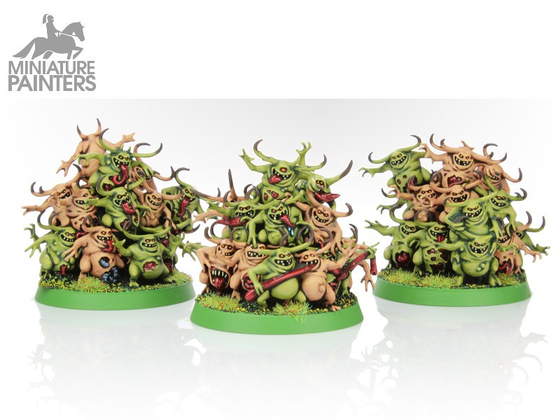 MAGGOTKIN OF NURGLE NURGLINGS - MINIATURE PAINTERS