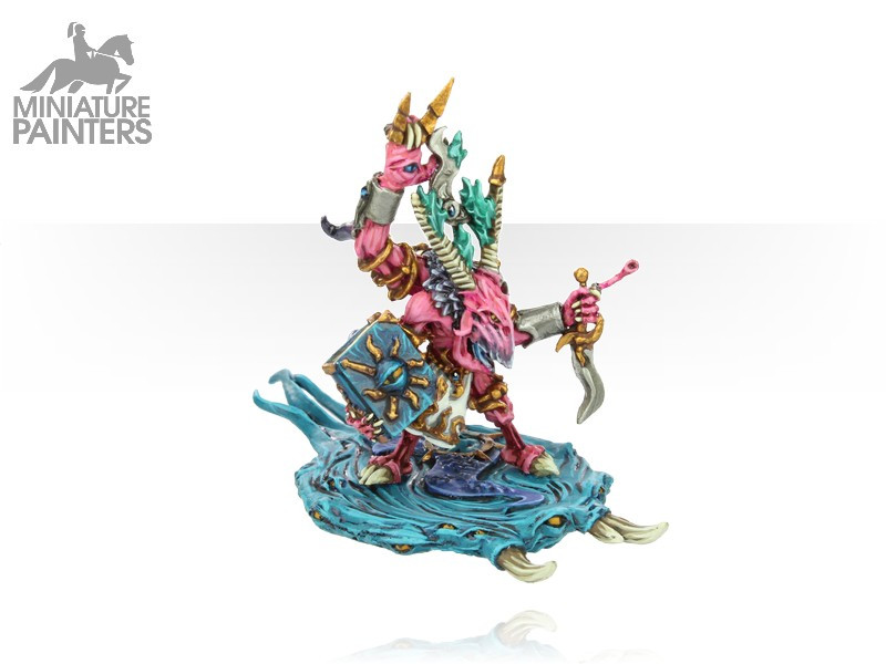 DAEMONS OF TZEENTCH FLUXMASTER, HERALD OF TZEENTCH ON DISC - MINIATURE ...