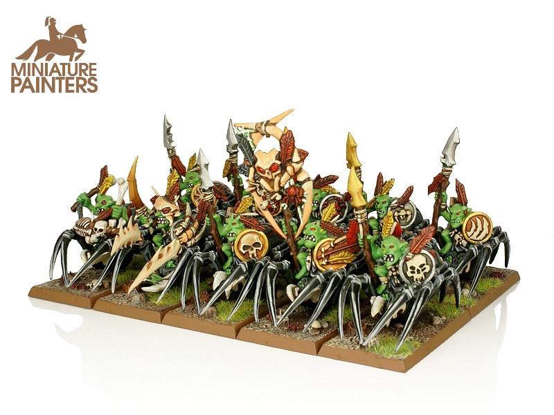 GLOOMSPITE GITZ GROT SPIDER RIDERS - MINIATURE PAINTERS