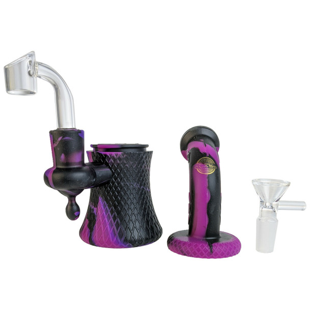 6" Silicone Banger Hanger: Marley - Silicone Bong Kit - Silicone Bong