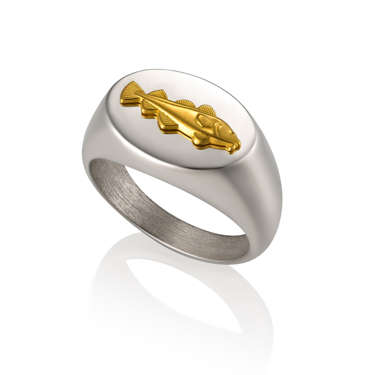 Golden Cod Ring - Sterling Silver & Gold Vermeil - www ...