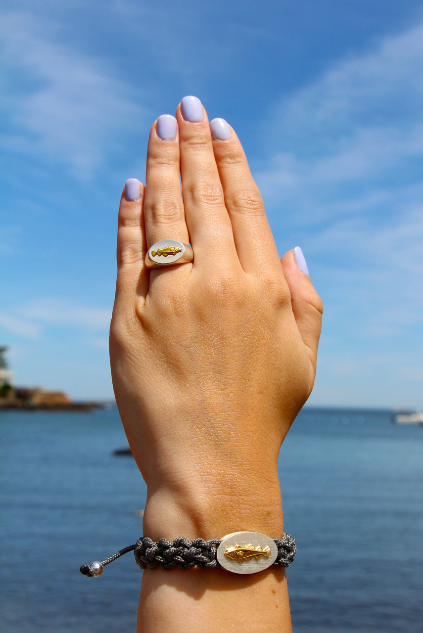 Golden Cod Ring - Sterling Silver & Gold Vermeil - www ...