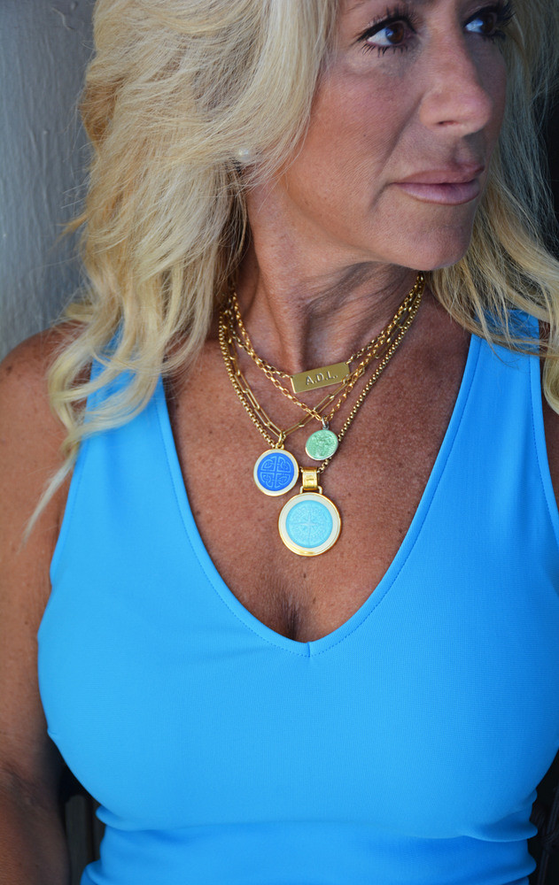 Colby Davis Pendant: Large Compass- Gold Vermeil - www ...