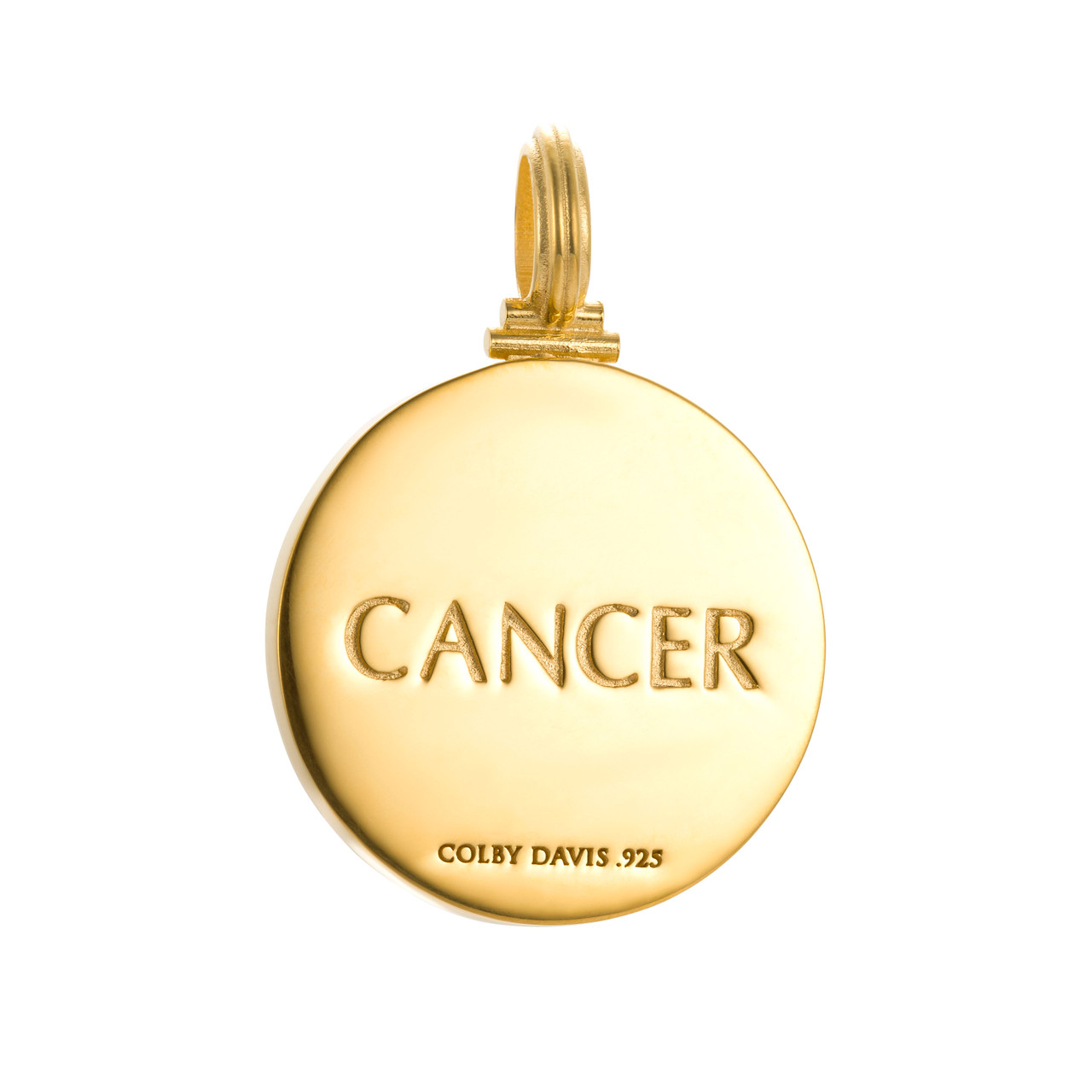 Colby Davis Pendant: Cancer Zodiac – Gold Vermeil - www ...