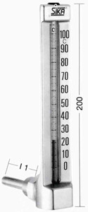 IMPA 652001 INDUSTRIAL THERMOMETER CASE: 200MM RANGE: -30/+50C G1/2 ...