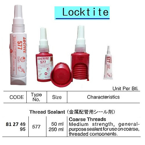 IMPA 812749 LOCTITE 577 bottle 50cc pipe sealant