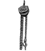 IMPA 615022 MANUAL CHAIN HOIST with cert 1,0 ton x 3,0mtr. NON-SPARK