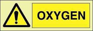 IMPA 337700 Deck and Engine room sign - Danger oxygen