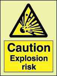 IMPA 337581 hazard sign - Caution explosion risk