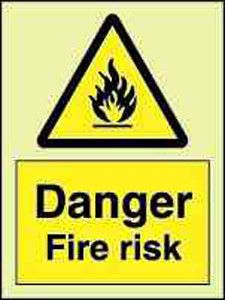 IMPA 337630 hazard sign - Danger fire risk