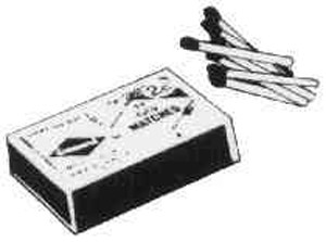 IMPA 174301 LIFEBOAT MATCHES-pot 25 pcs. WIND/WATERPROOF UN1944