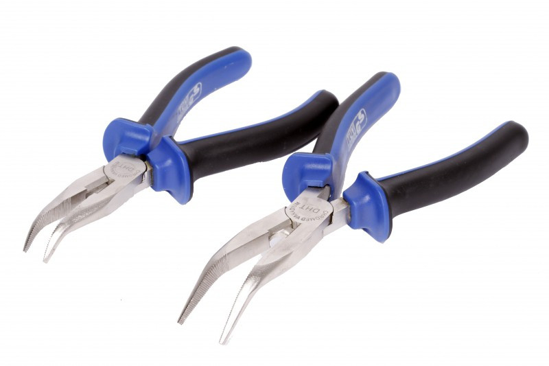 IMPA 611692 PLIER BENT-NOSE PLASTIC COVERED HANDLE 200MM GERMAN QUALITY