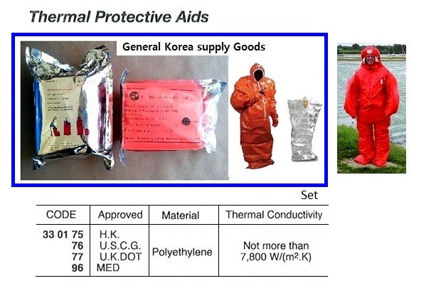 IMPA 330196 Thermal protective aid IMO 86 TPA