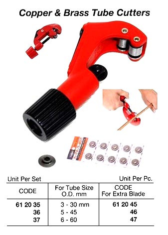 IMPA 612036 CUTTER TUBE COPPER & BRASS FOR 5-45MM