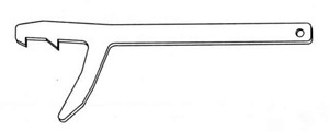 IMPA 331056 FIRE EXTINGUISHER BRASS CAP SPANNER