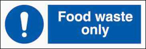 IMPA 335691 Galley sign - Food waste only
