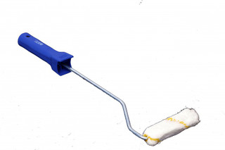 IMPA 510461 BRUSH PAINT ROLLER MINI WITH HANDLE 100MM WIDTH YELLOW STRIPE