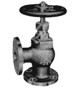 IMPA 751063 ANGLE VALVE F7352 5K 5K-25 JIS BRONZE 25 MM 65 MM 95 MM 75 ...