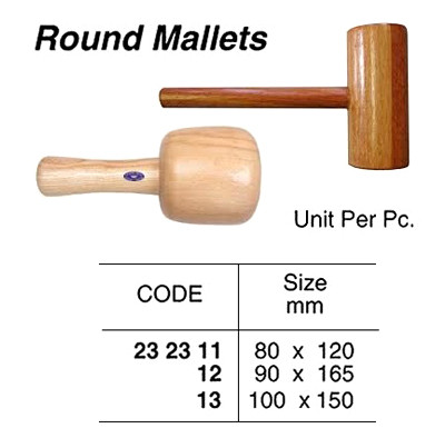 IMPA 232312 MALLET WOOD ROUND HEAD diam.60mm x width 150mm