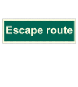 IMPA 334340 Photoluminescent IMO symbol - Escape route