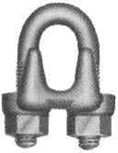IMPA 230861 WIRE ROPE CLIP 8mm STEEL ZINC PLATED