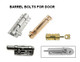 IMPA 490524 BARREL BOLT 125mm BRASS