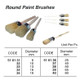 IMPA 510133 PAINT BRUSH ROUND 14mm WITH WOODEN HANDLE