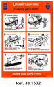 IMPA 331502 Self adhesive poster - Liferaft launching procedures