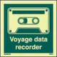 IMPA 334157 Self adhesive safety sign - Voyage data recorder