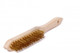 IMPA 510667 SPARKPLUG BRUSH BRASS 3 ROWS WITH WOODEN HANDLE