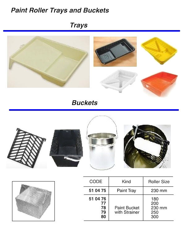 IMPA 510478 PAINT BUCKET TINNED W/STRAINER FOR 230MM PAINT ROLLER