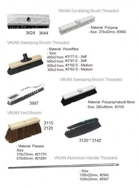 IMPA 510883 DECK SCRUBBER PLASTIC 250mm POLYPROPYLENE WHITE